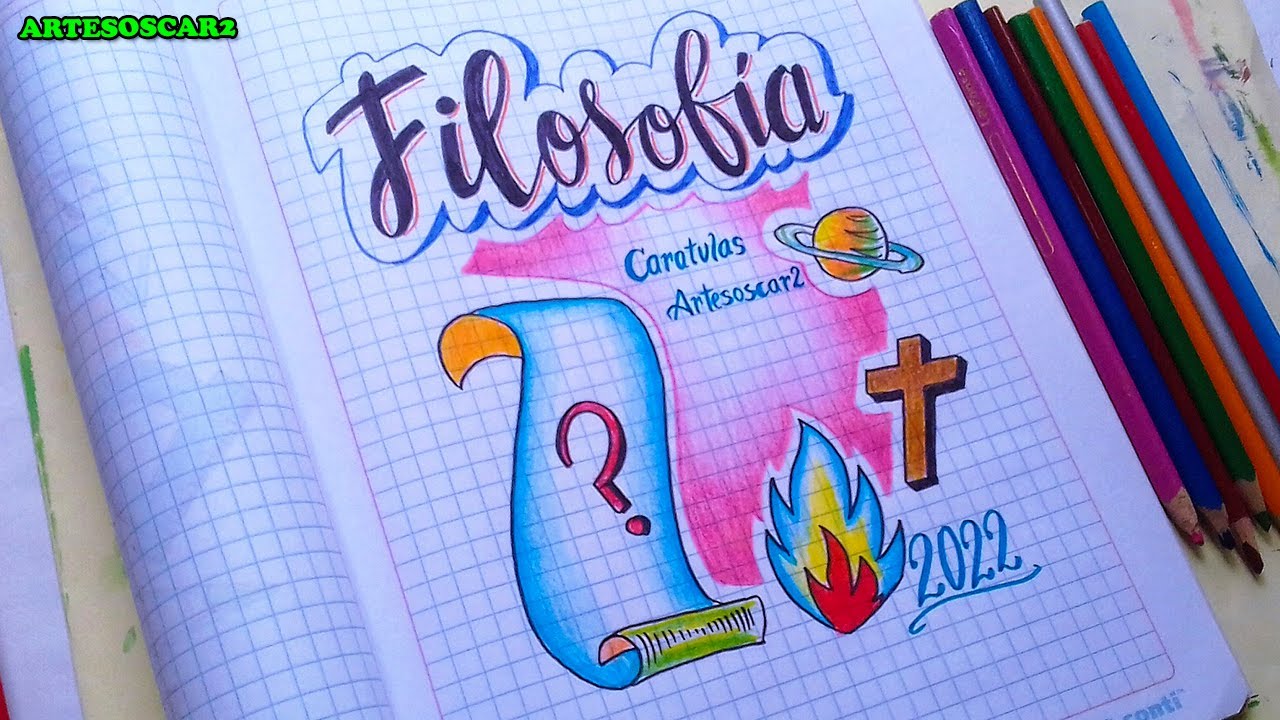 NUEVA! PORTADA DE FILOSOFIA facil y bonita - YouTube