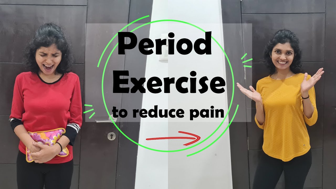 5 simple period exercises to reduce menstrual cramps & pain - YouTube