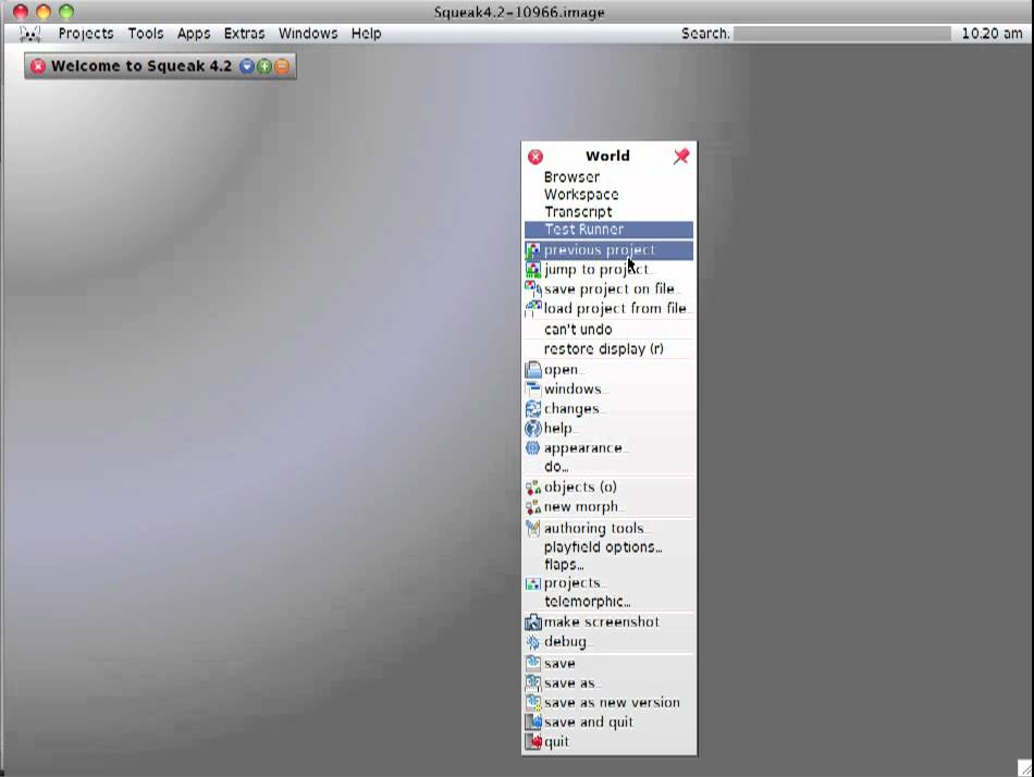 squeak smalltalk tutorial: installing squeak (on Mac) 0.0.0.2.mov - YouTube