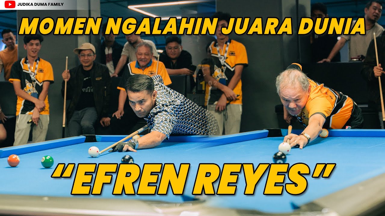 MOMENT NGALAHIN JUARA DUNIA BILLIARD "EFREN REYES" - YouTube