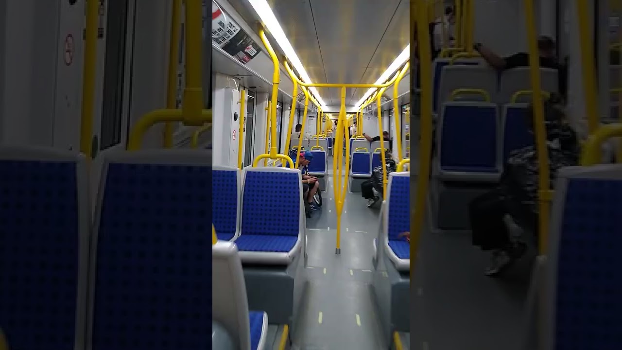 Inside & outside of an Ottawa (OC transpo) rapid transit train - YouTube