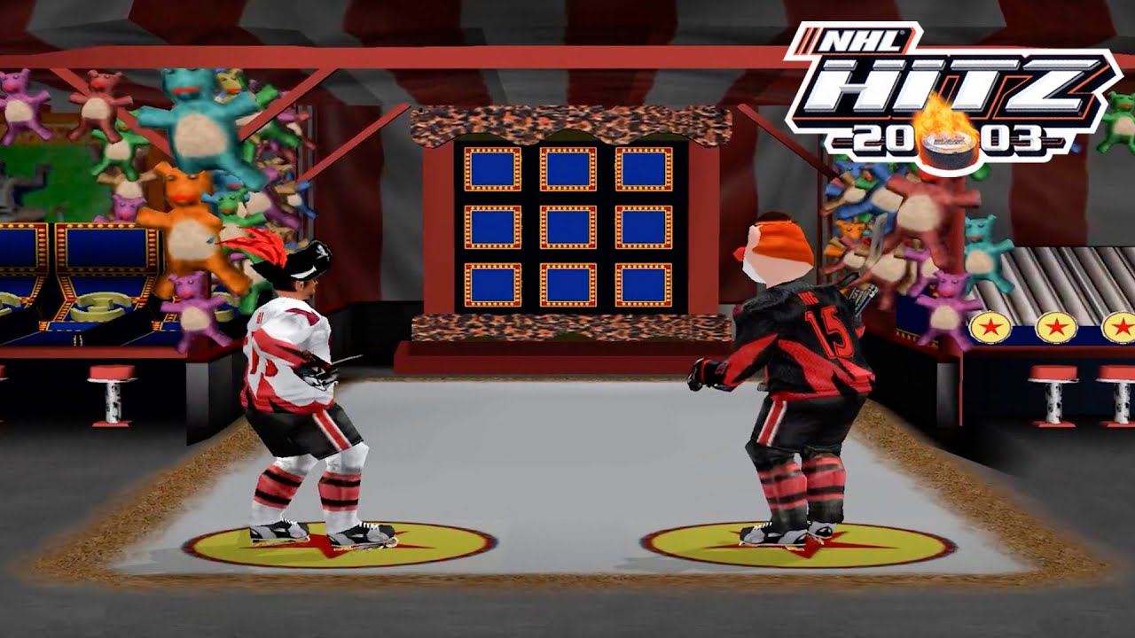 Playing Every Mini-Game in NHL HITZ - YouTube
