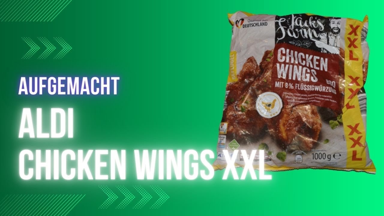 Aufgemacht: Aldi Jack´s Farm Chicken Wings BBQ XXL 2023 - YouTube