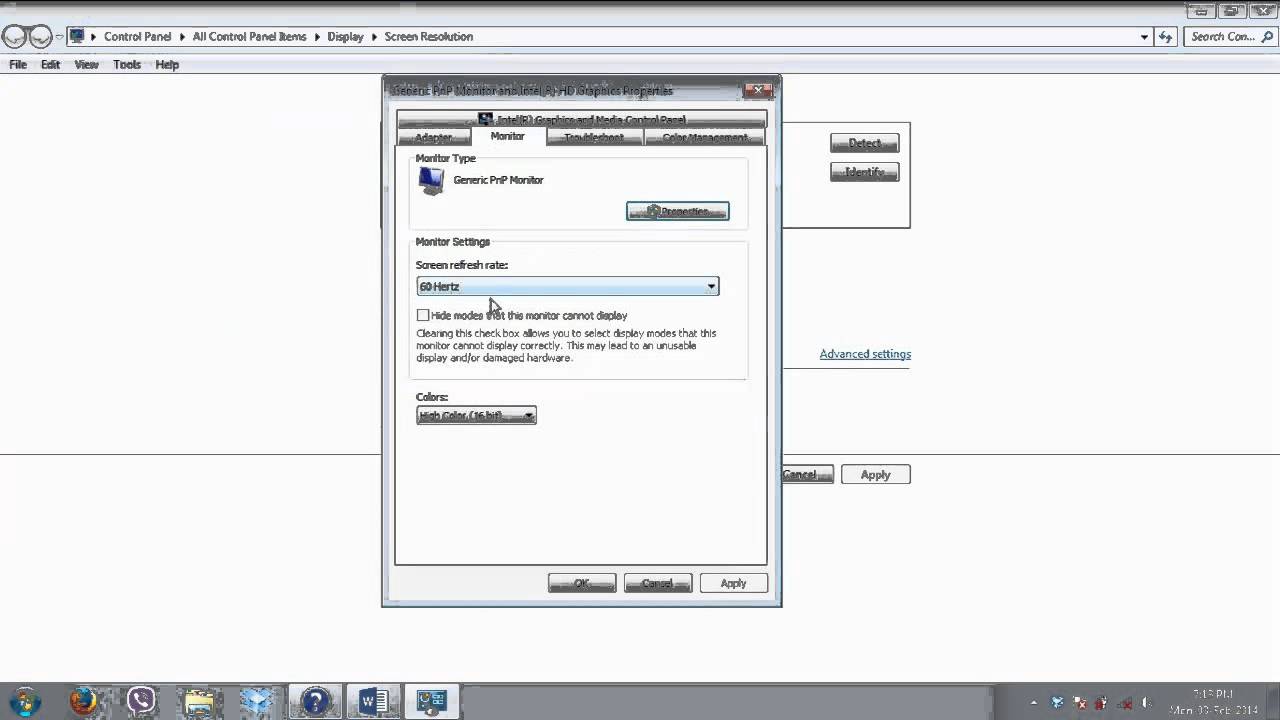 How set the color for a monitor - YouTube