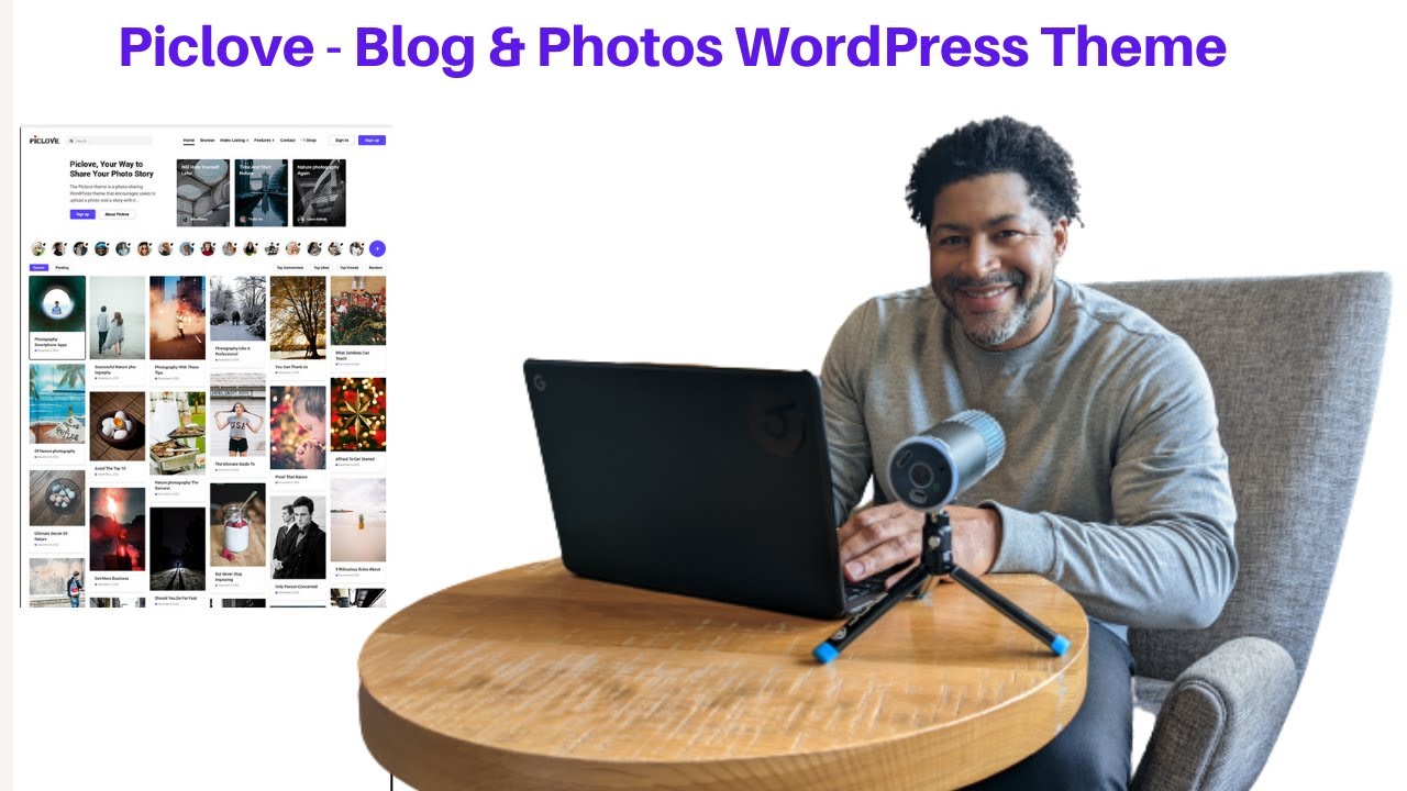 Piclove - Blog & Photos Download WordPress Theme - YouTube