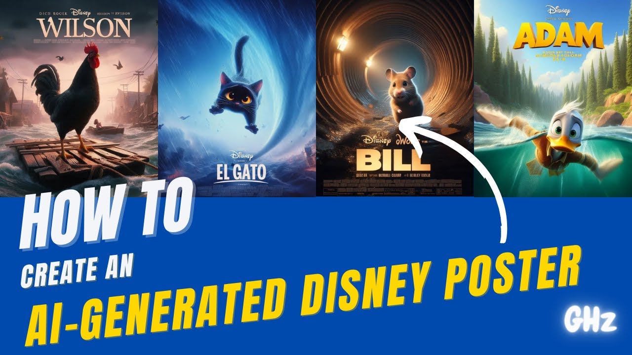 How to create an AI-generated Disney poster - YouTube