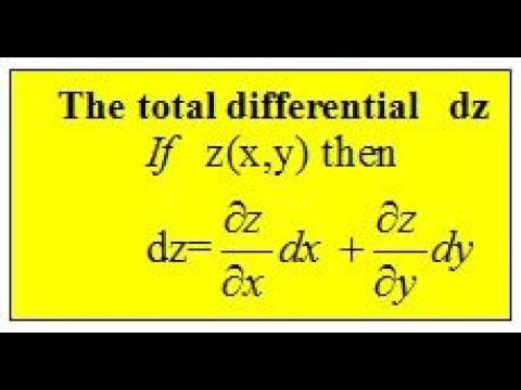 The total differential.(Differential).(3). - YouTube