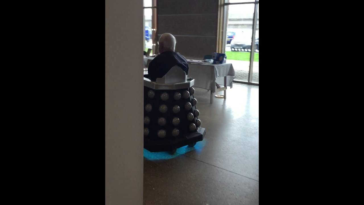 Terry Molloy driving Davros - YouTube