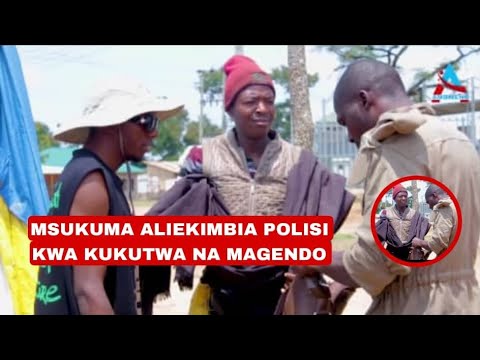 MSUKUMA ALIYEKUTWA NA MAGENDO AKIMBIA POLISI - YouTube