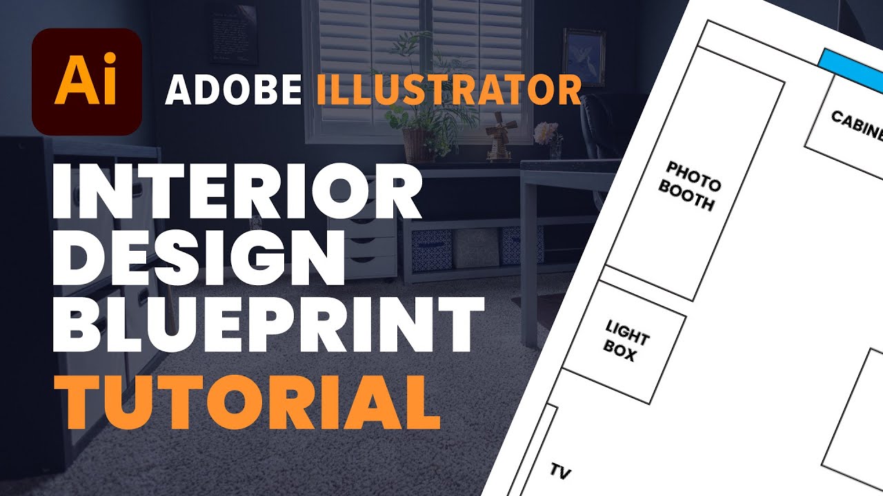 How to Create Interior Design Blueprints using Adobe Illustrator - YouTube