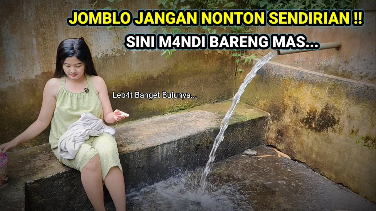 GAK LIHAT RUGI..JANDA GEMOY BERBULU LEBAT MANDI DI RUMAH TERPENCIL ...