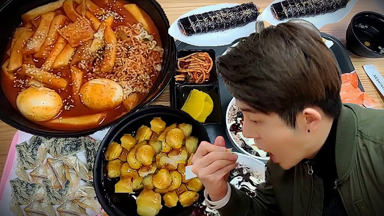 [대먹남] 분식 10만원어치 먹방ㅣKorean School food Mukbang Eatingshow ASMR comida ...