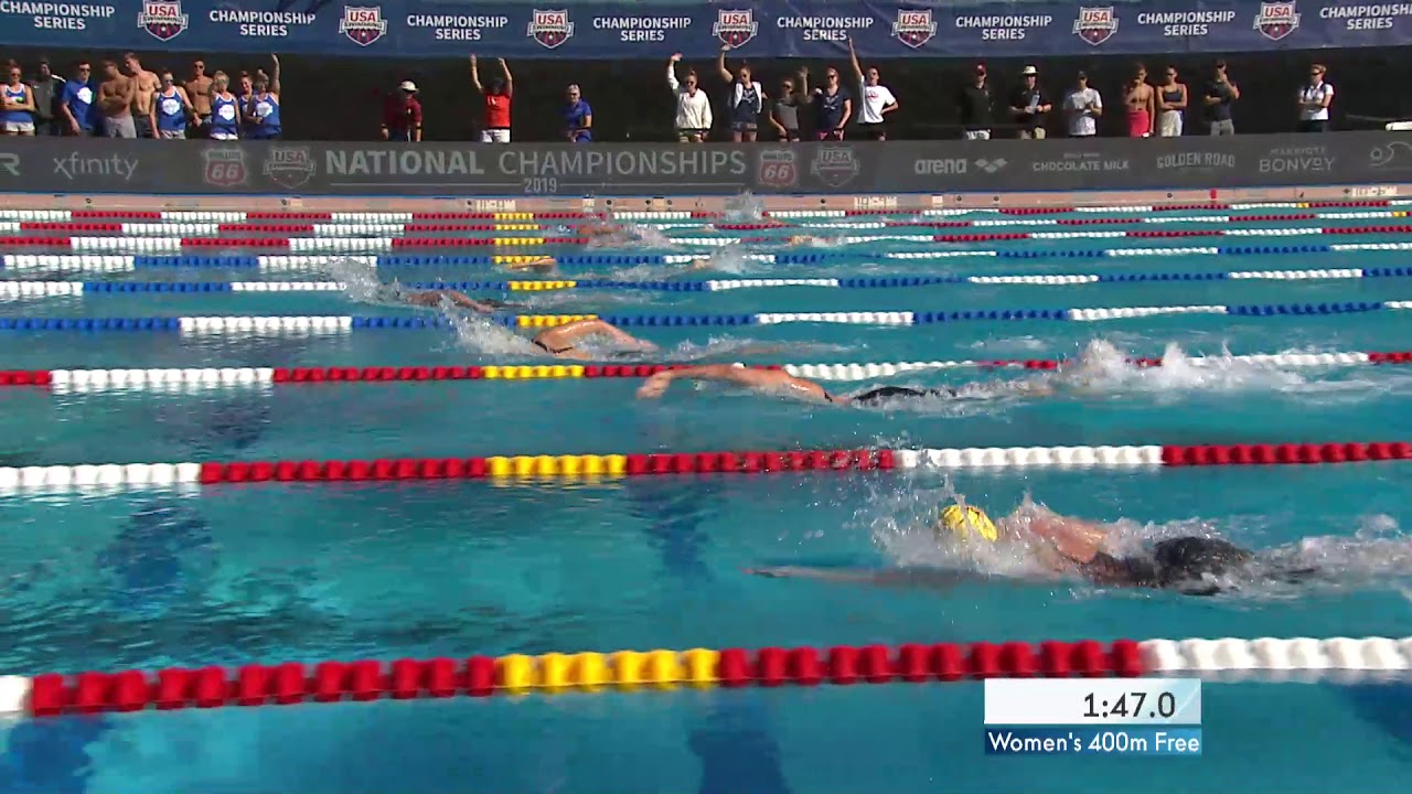 Women’s 400m Freestyle B Final | 2019 Phillips 66 National ...
