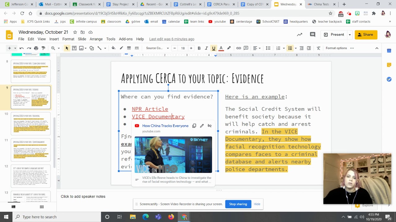 How to Write a CERCA Paragraph - YouTube