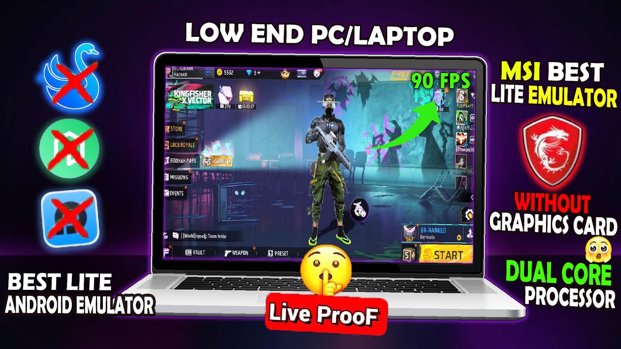 MSI Lite Emulator – Best for Low-End PC/Laptop | 90 FPS Without ...