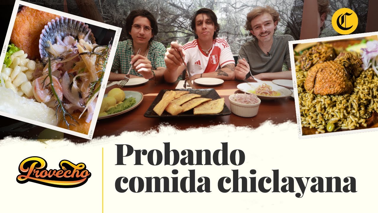 La primera vez comiendo COMIDA CHICLAYANA con la banda colombiana Timø ...