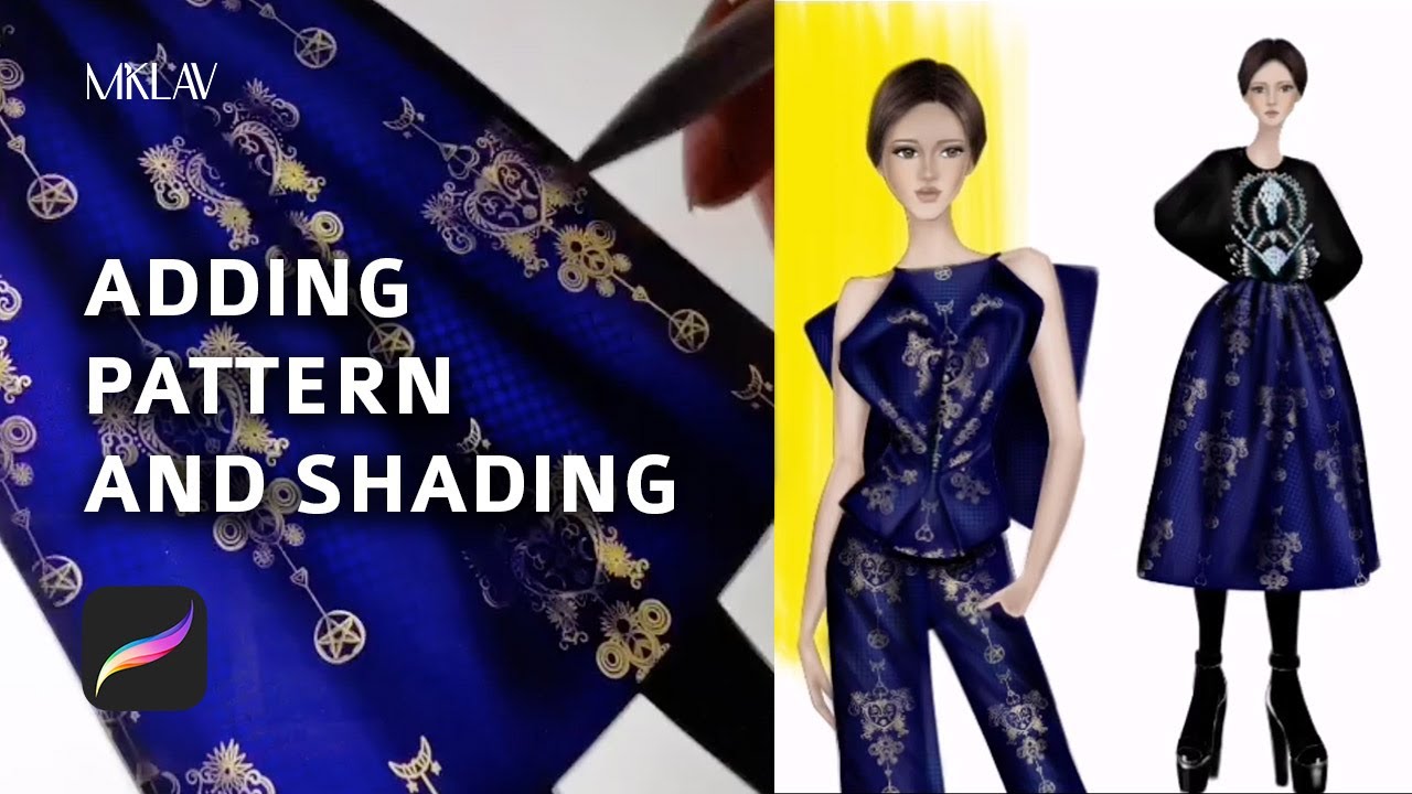 Adding Pattern and Shading to Your Fabric | Procreate - YouTube