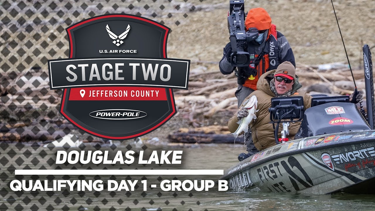 Bass Pro Tour | Stage Two | Douglas Lake | Qualifying Day 1 Group B ...