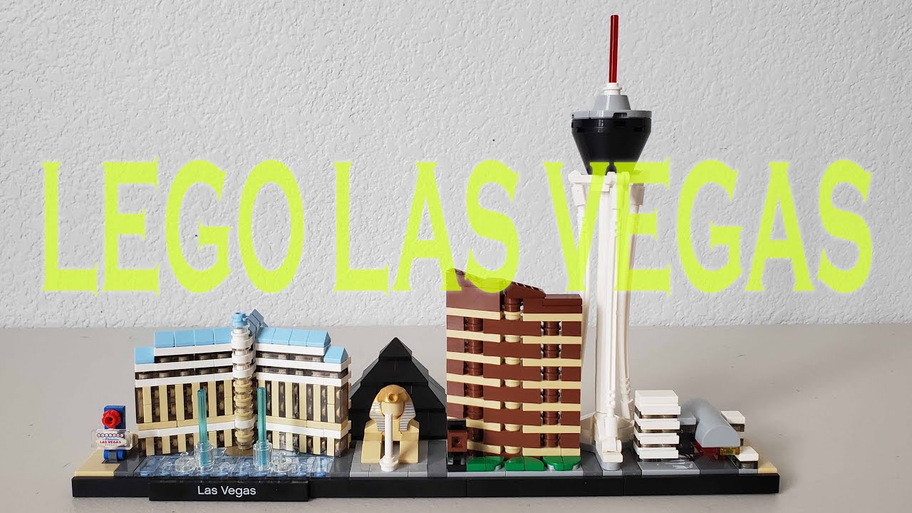 Lego Architecture Las Vegas Strip Stop Motion Build 21047 - YouTube
