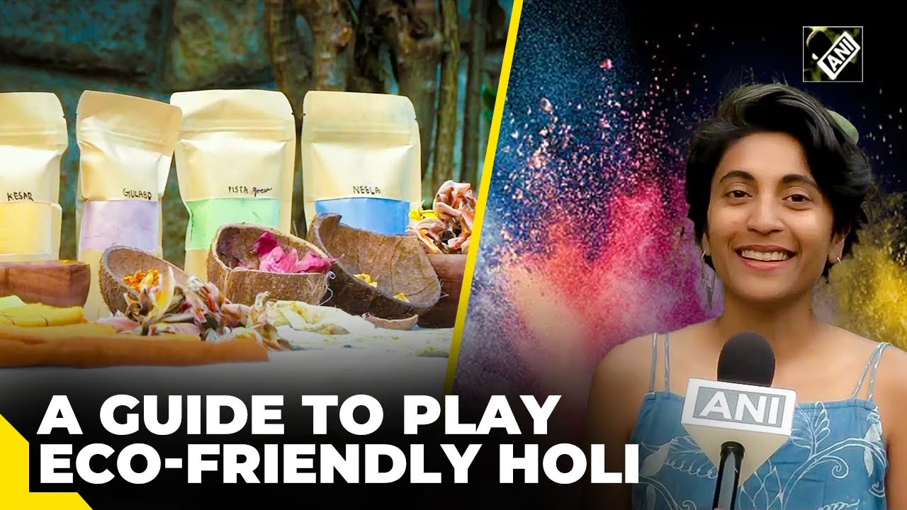 Hyderabad artist turns guide to craft eco-friendly Holi colours - YouTube