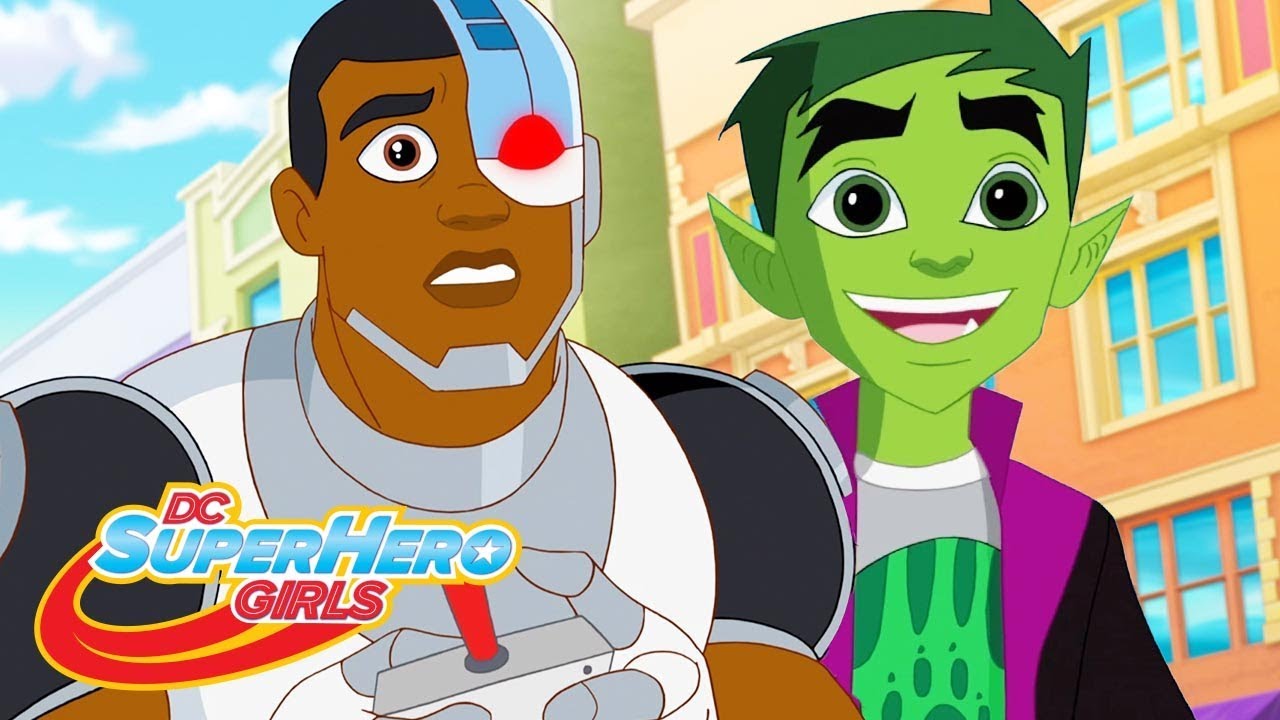 Les Meilleurs Moments de Beast Boy et Cyborg | DC Super Hero Girls en ...