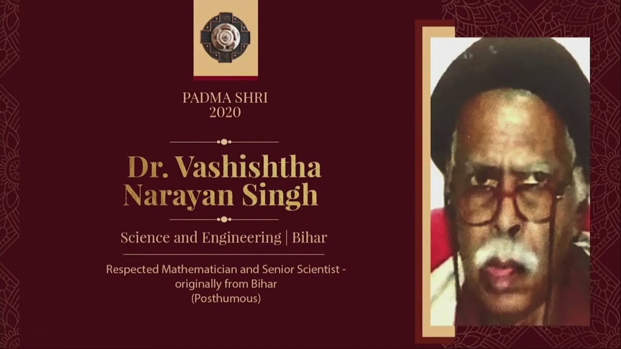 President Kovind presents Padma Shri to Dr Vashistha Narayan Singh (Posthumous) - YouTube