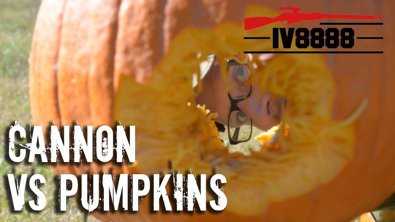 37mm Cannon vs Pumpkins! - YouTube