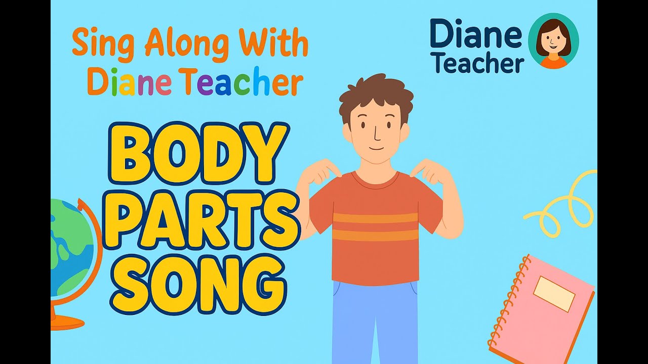 Human Body Parts Action Song - Sing Along With Diane Teacher - YouTube