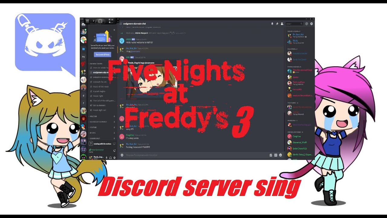FNAF 3 discord server sing "it's time to die!" - YouTube