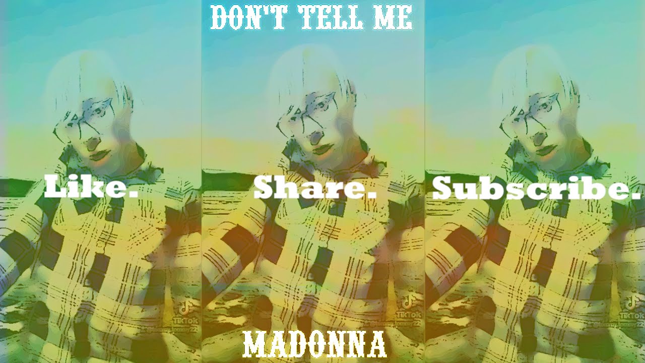 Madonna - Don't Tell Me (Victor Calderone Sensory Mix) - YouTube