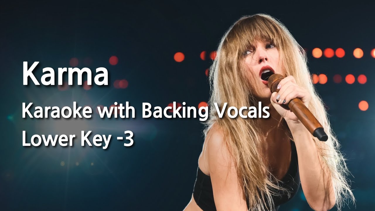 Karma (Lower Key -3) Karaoke with Backing Vocals - YouTube