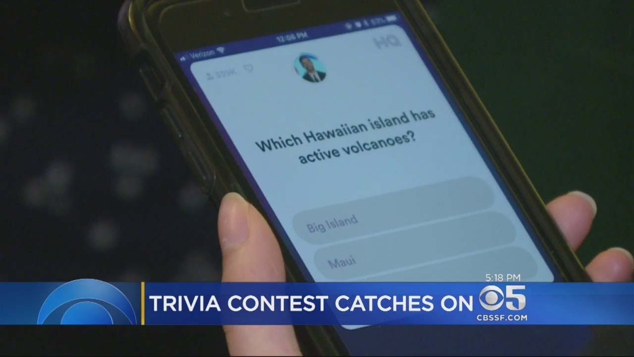 Live Cell Phone Trivia Game Gains In Popularity - YouTube