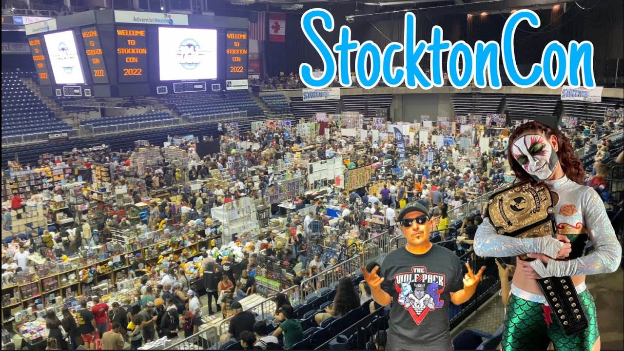 StocktonCon 10th anniversary @Thunder Rosa Ron Perlman AEW WWE Mafex ...