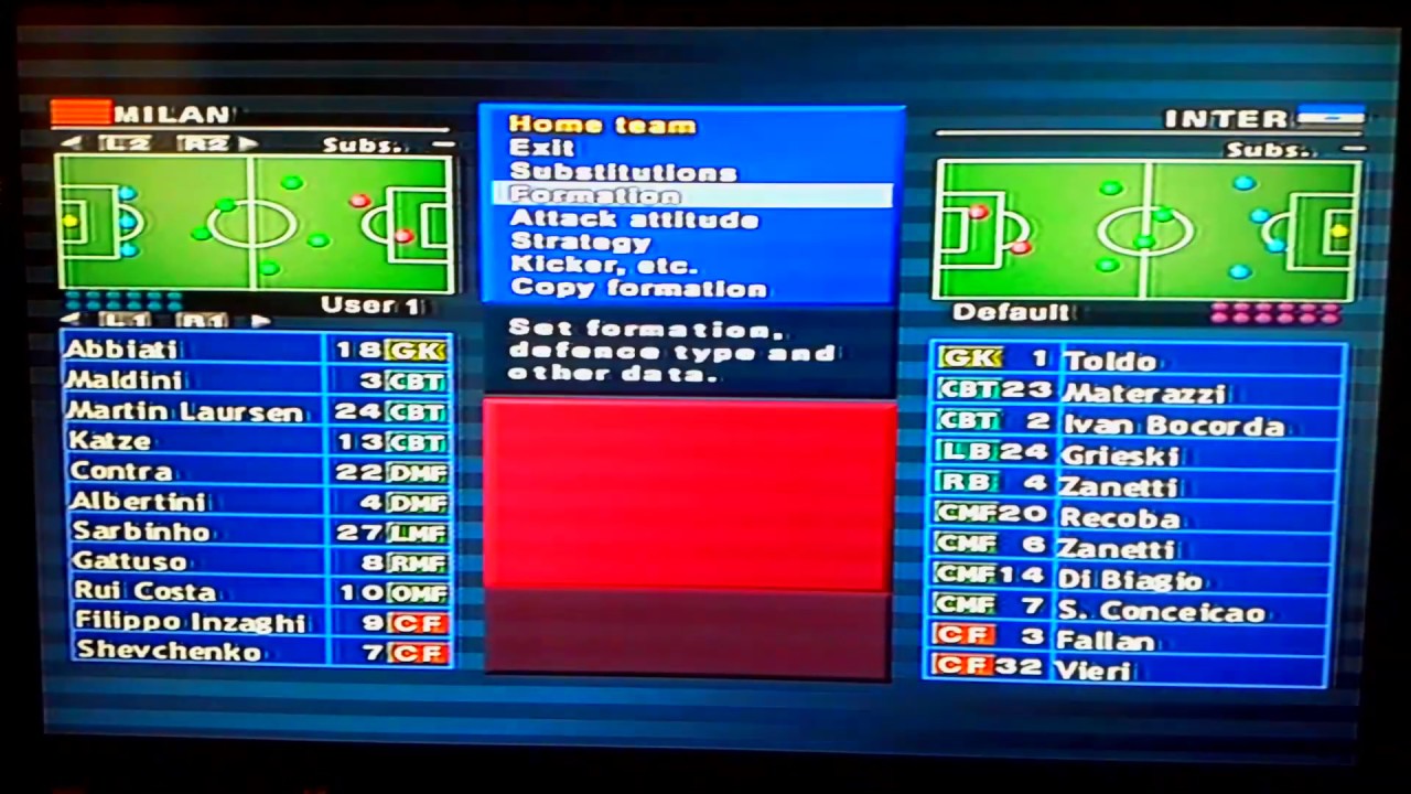 PES 2: (ps2) Milan - Inter - YouTube