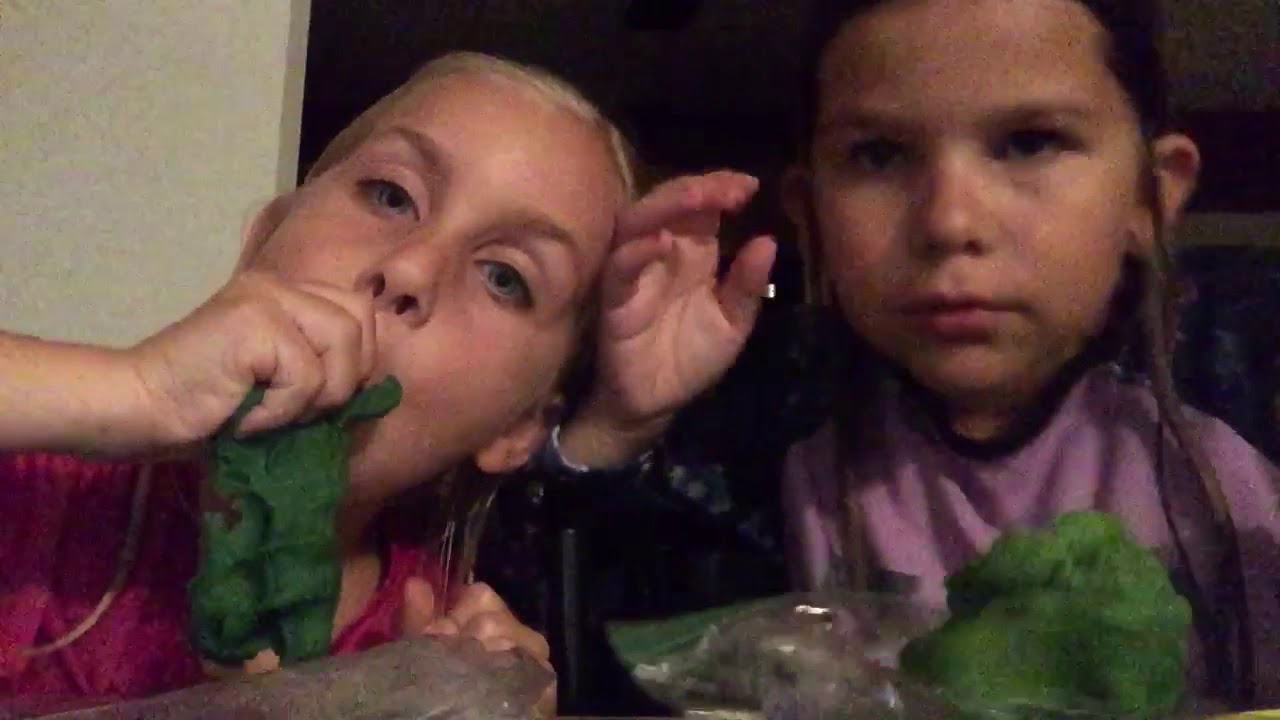 Riley-Reagan slime vs playdough - YouTube