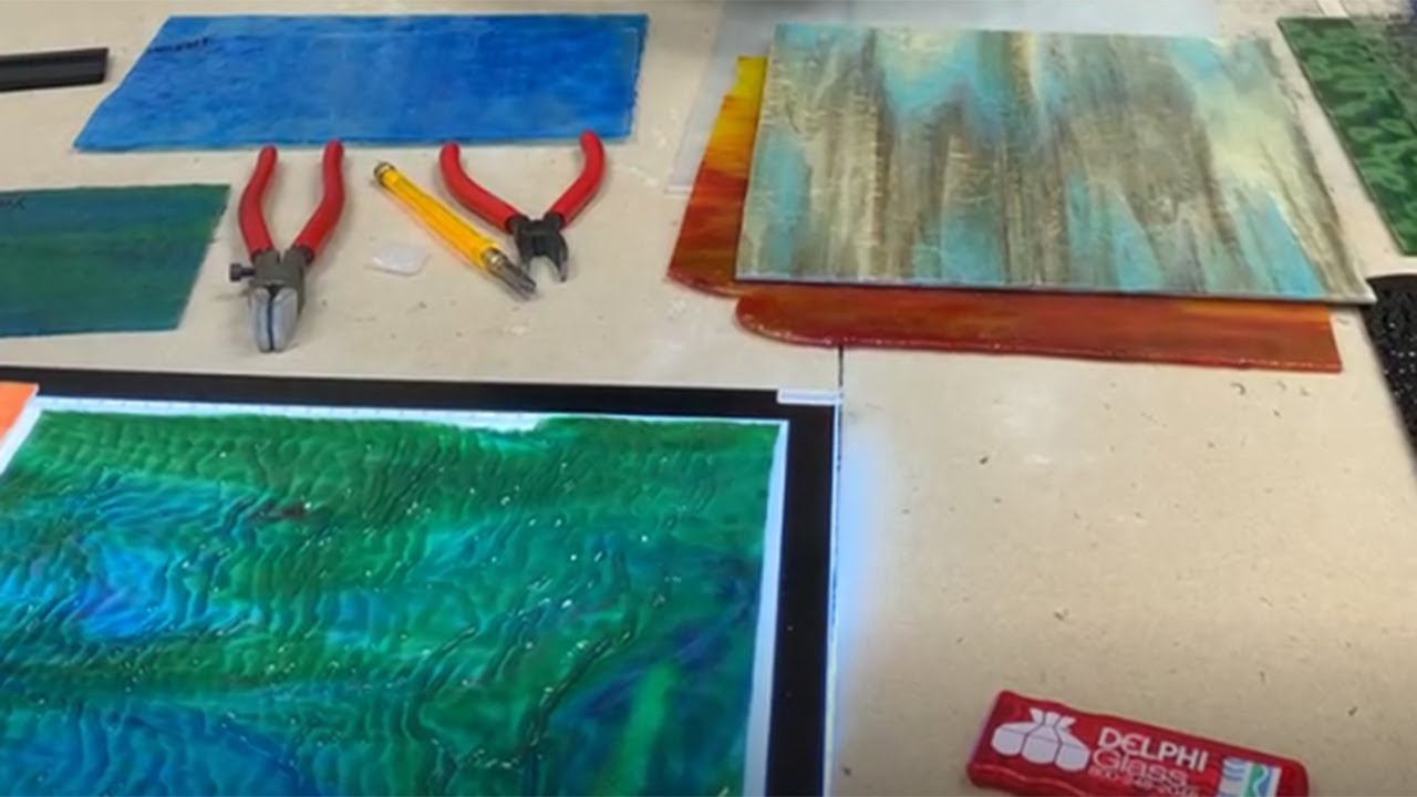 Cutting Hand Rolled Glass #FacebookLive - YouTube