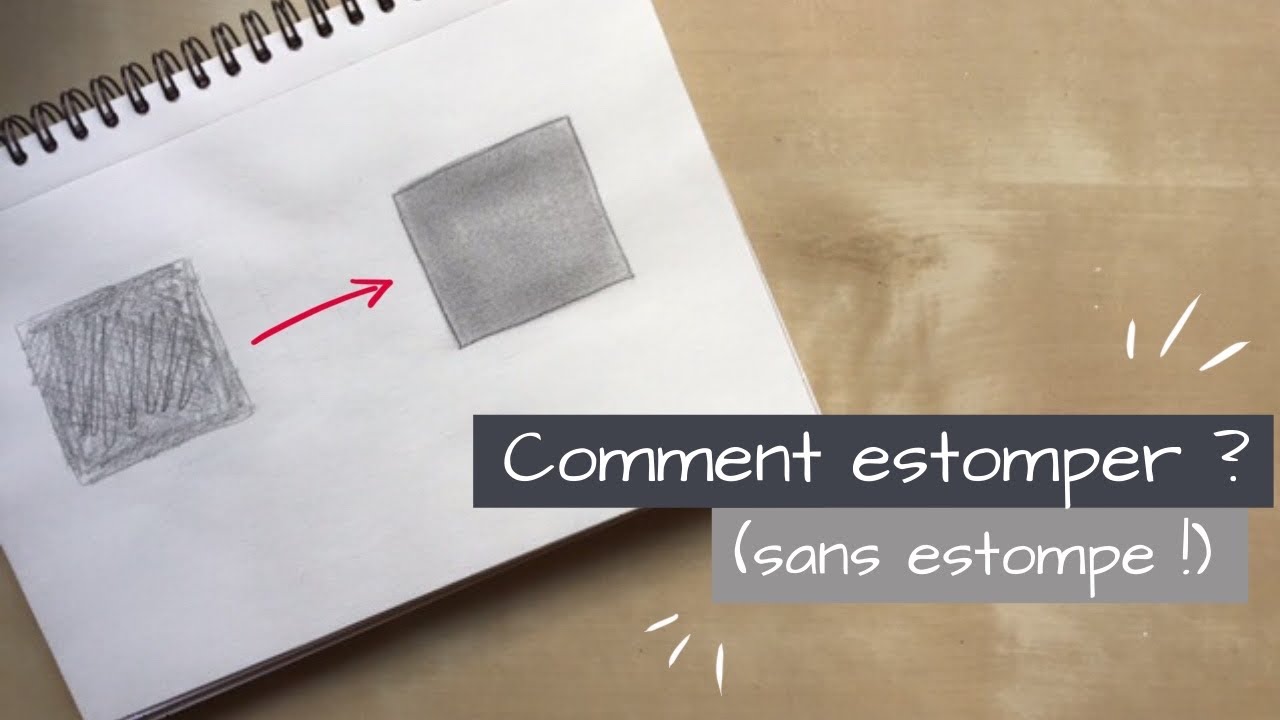Comment estomper un dessin au crayon (sans estompe !) - YouTube