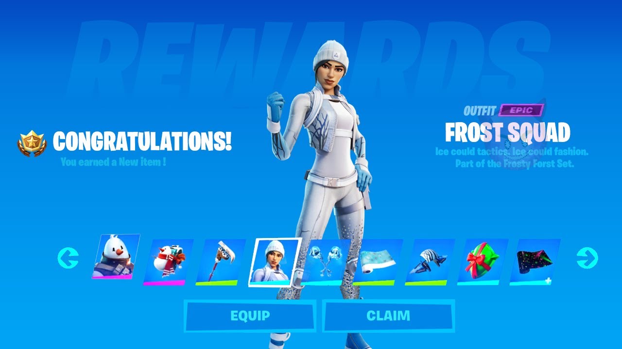 Complete Guide to Unlock "Frost Squad Skin" in Fortnite - Complete 12 ...