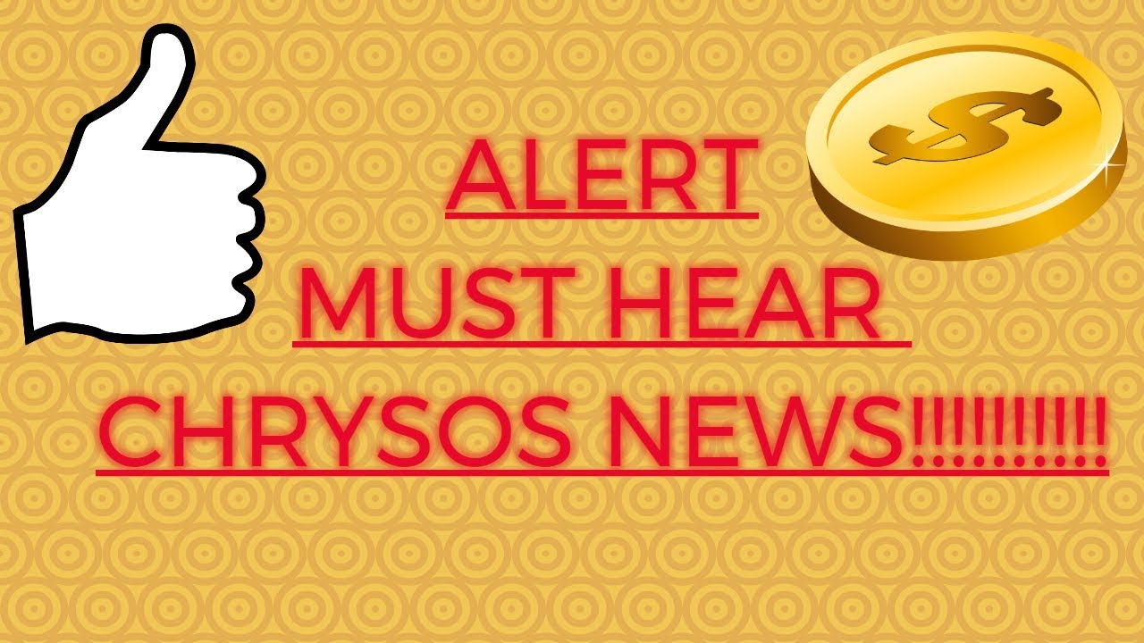 HUGE CHRYSOS BREAKTHROUGH!!! - YouTube