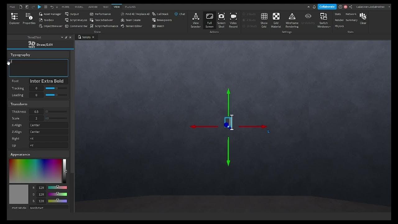How to make 3D text you can put anywhere (ROBLOX Studio) - YouTube