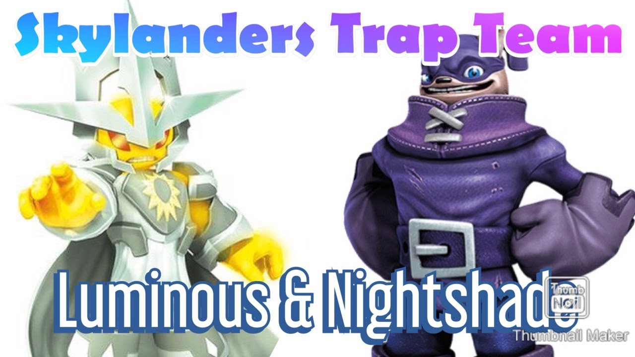 Skylanders Trap Team | Luminous & Nightshade Boss Battle - YouTube