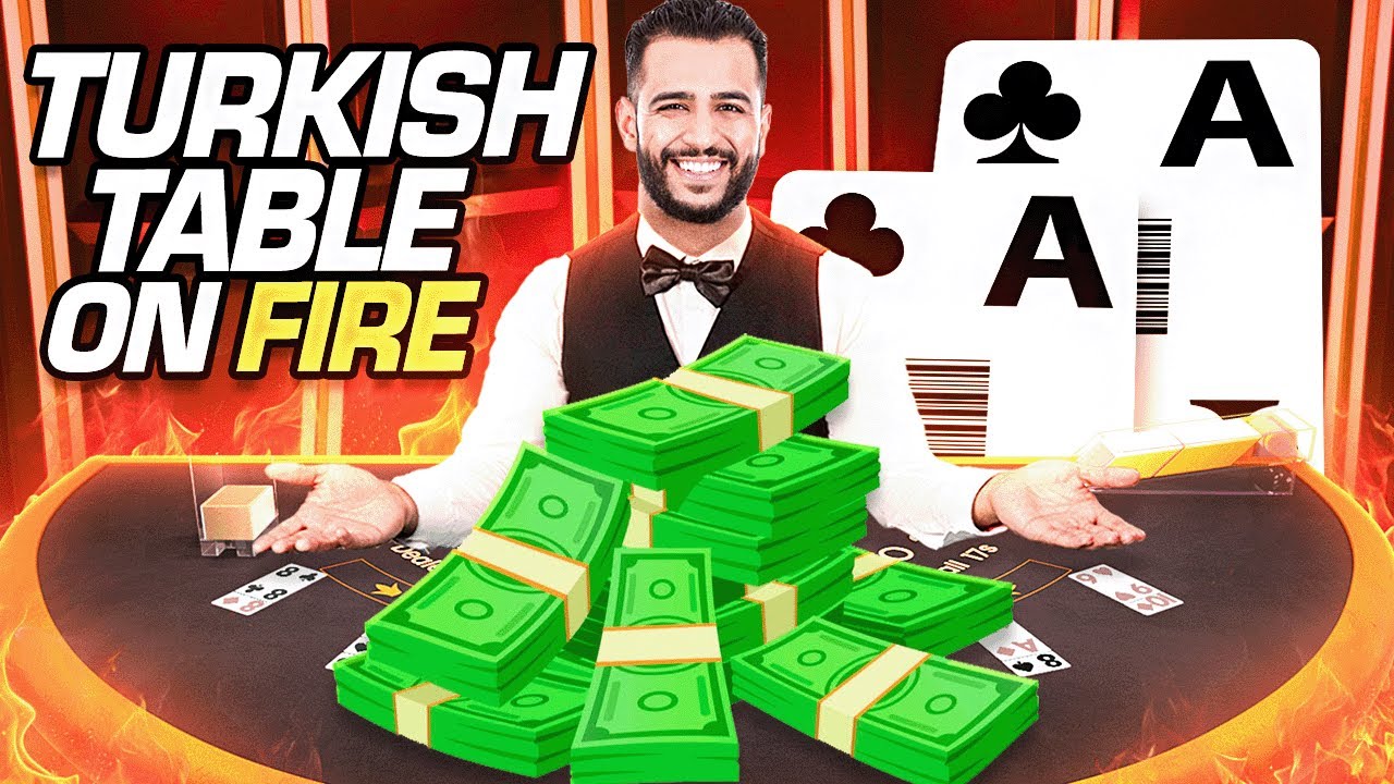 Turkish Blackjack table is on fire! - YouTube