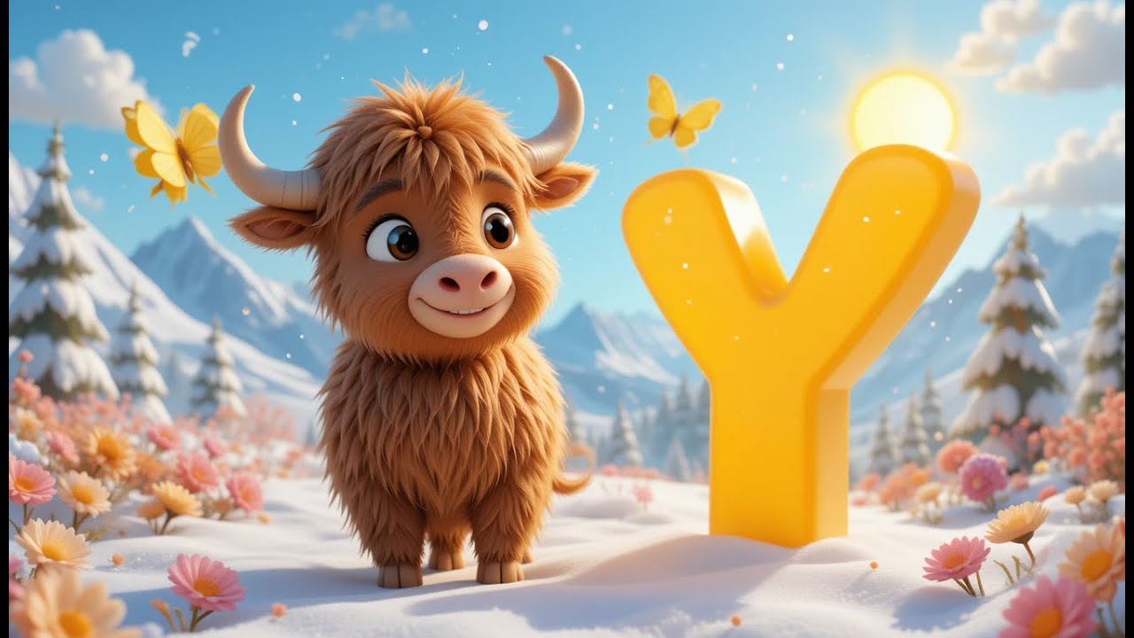 Y is for Yak | ABC Animal Song for Kids | Learn the Alphabet with ...