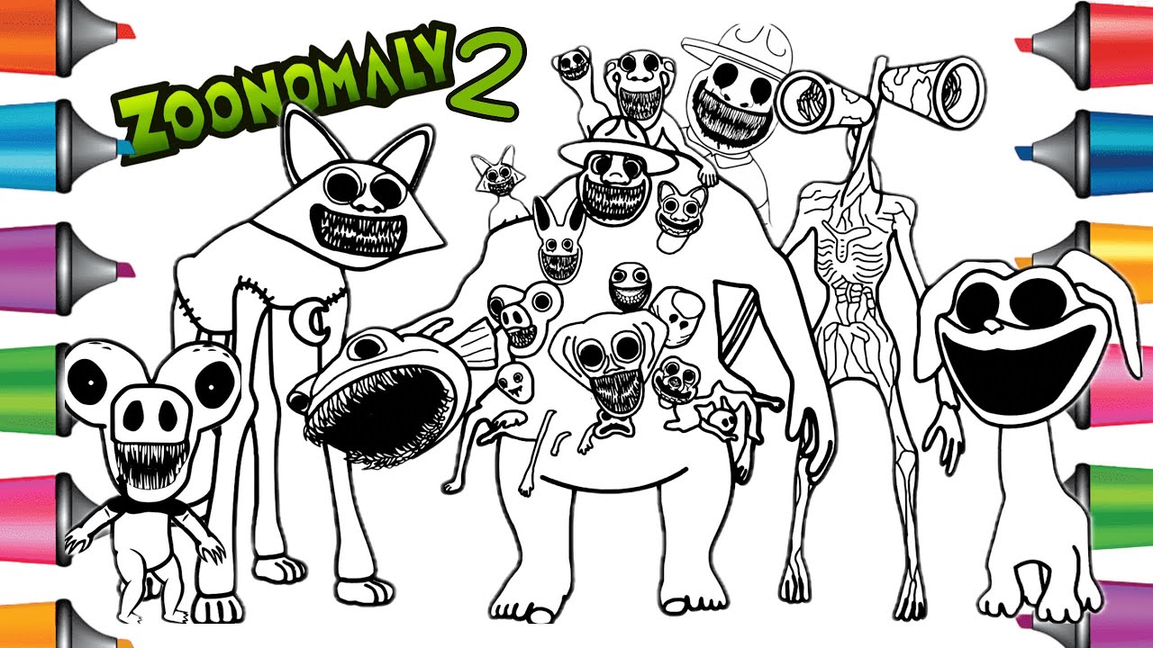 HOW I COLOR ALL ZOONOMALY MONSTERS / ZOONOMALY COLORING PAGES / NCS ...