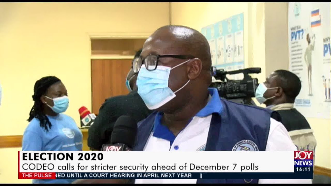Election 2020: CODEO calls for stricter security ahead of December 7 ...