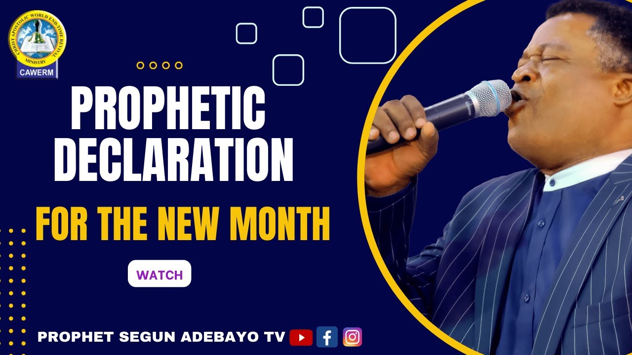 NEW MONTH PROPHETIC DECLARATION - YouTube