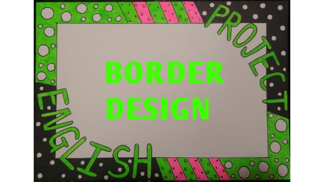 Decorative holiday homework border design| border design on paper ...