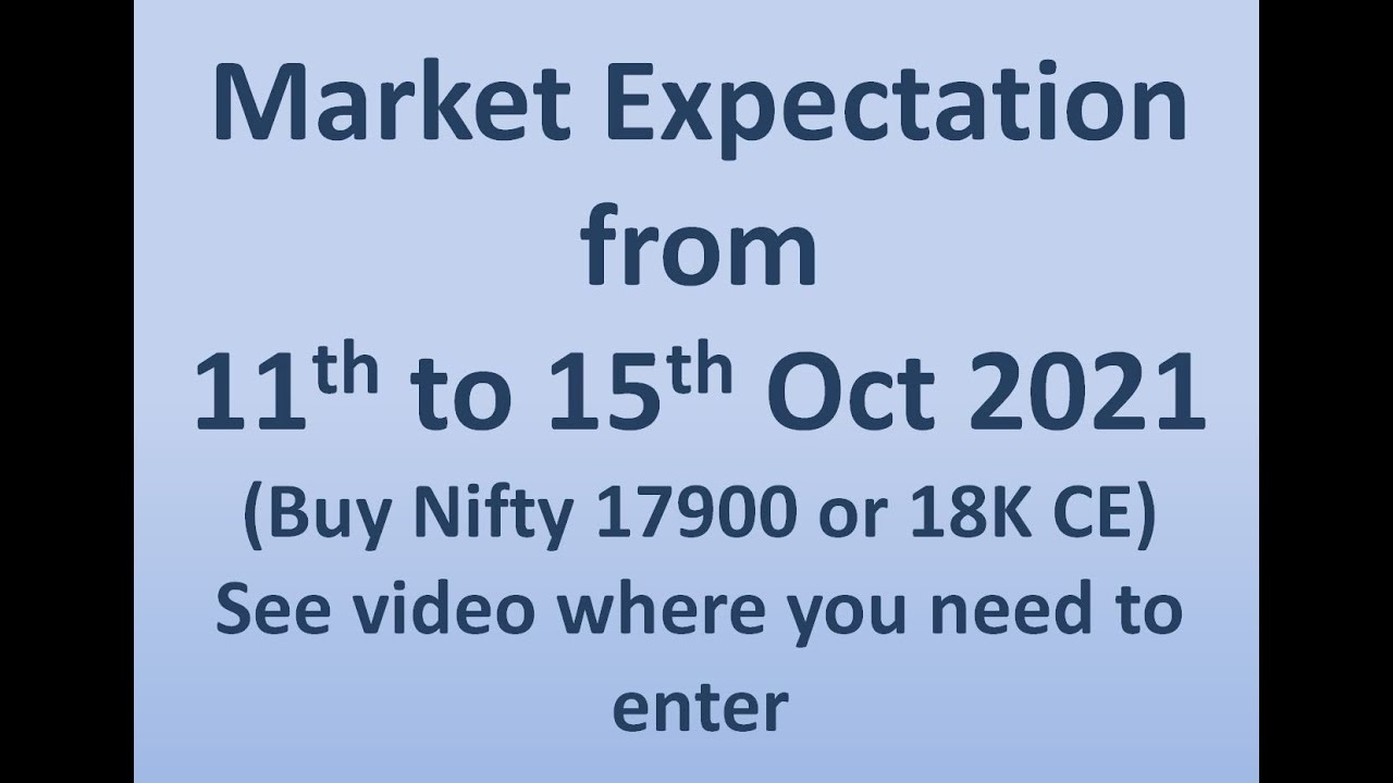 Market Expectation from 11th to 15th Oct 2021 - YouTube