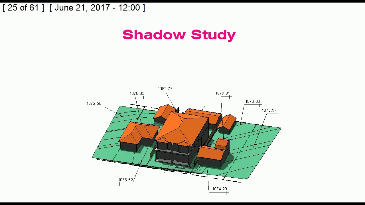 REVIT Solar Shadow Study - 4 Plex - CADclips - YouTube