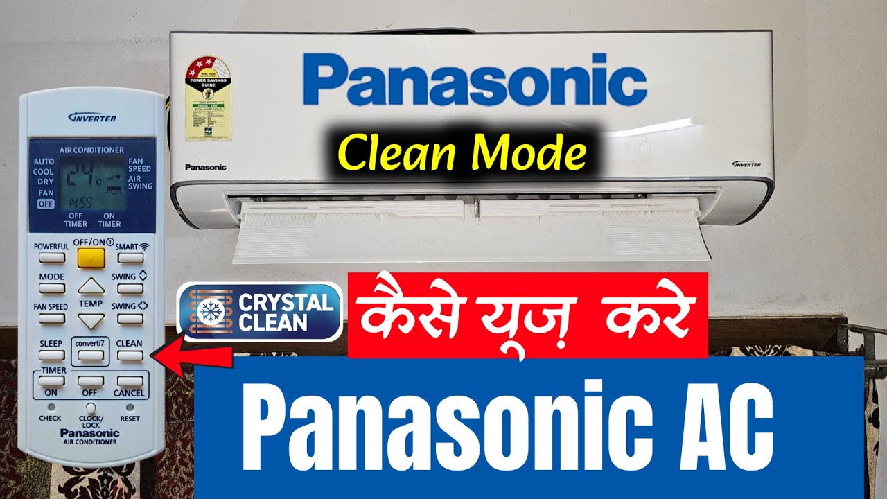 Panasonic AC Crystal Clean Process Explained ⚡Panasonic AC CL/ Clean ...
